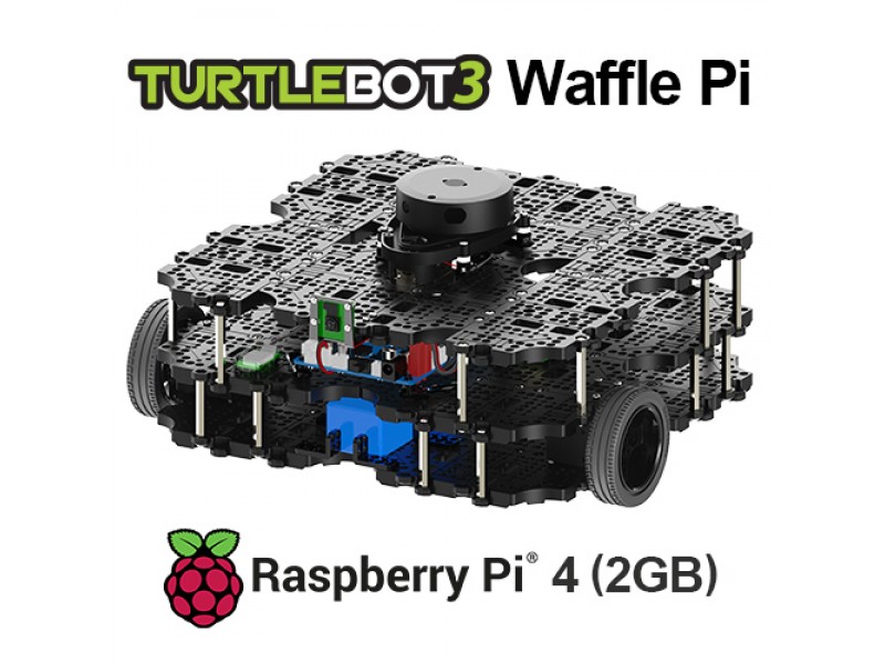 Robô Raspberry Pi 4 TURTLEBOT3 Waffle Robotis RPi4 2GB